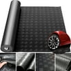 Tonchean 16.5ft x 3.3ft Heavy Duty Garage Floor Mat, Diamond Plate Thickened Rubber Non-Slip ...