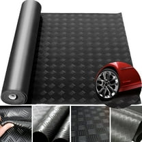 Tonchean 16.5ft x 3.3ft Heavy Duty Garage Floor Mat, Diamond Plate Thickened Rubber Non-Slip ...