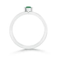 2wist Designs 925 Sterling Silver Solitaire Ring Round Emerald Green ...