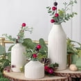 Boho Ceramic White Bud Vases by Kate Aspen (Set of 3) - Boho Vases for ...