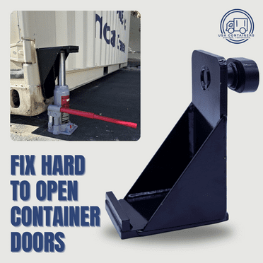 1 Tier Shipping Container Shelving Bracket with Hooks - 16"x18", 550 ...