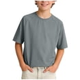 Ahabrexf Children's Summer Solid Color Quick Dry Raglan Sleeve Short ...