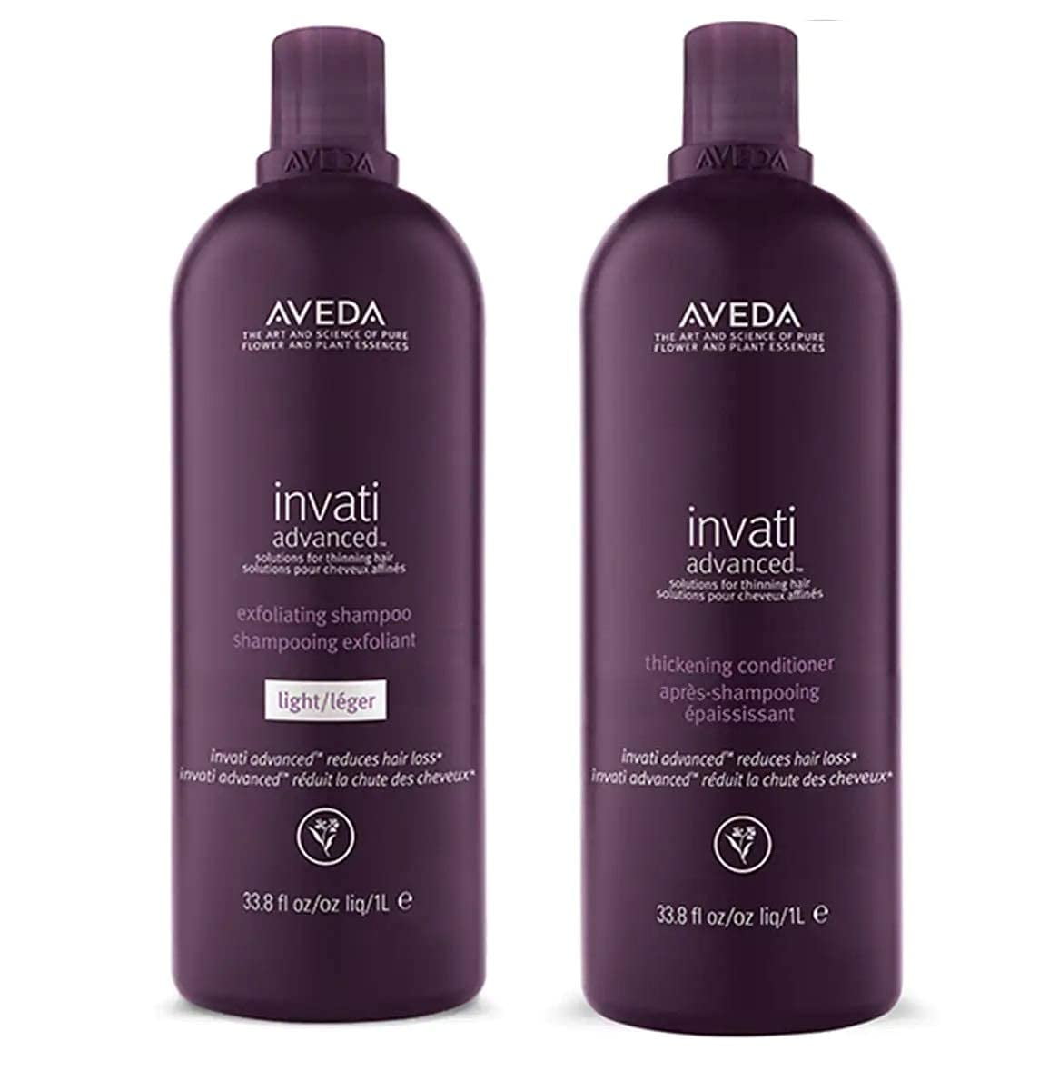 Aveda Invati LIGHT Exfoliating Shampoo and Thickening Conditioner 33.8 ...