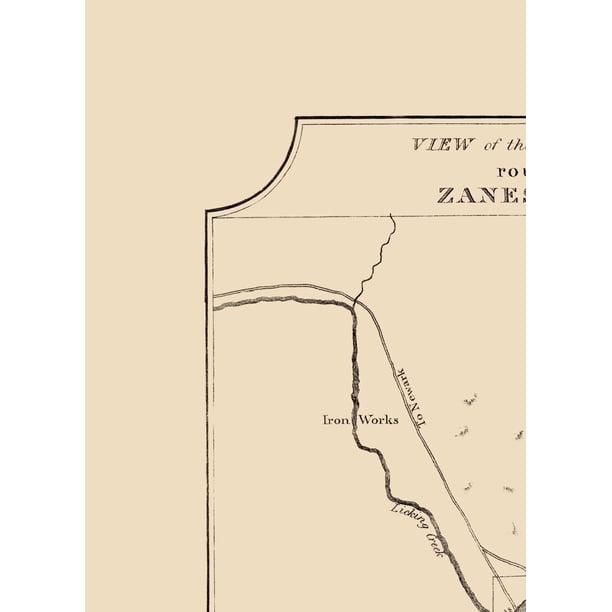 City Of Zanesville Ohio Map