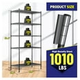 BNHHYYNB Wire Shelving Unit 5 Tier - Adjustable Metal Storage Shelves ...