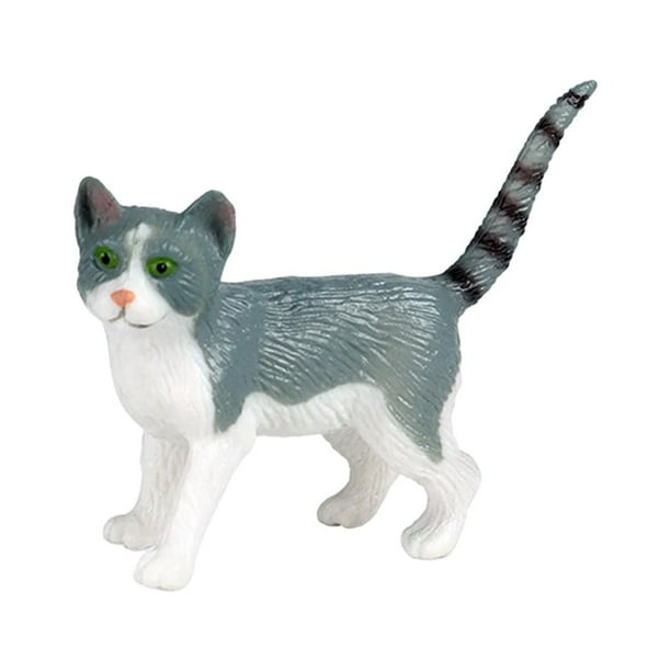 Realistic Animals Figures Collections Cat Animals Toys Miniature Cats ...
