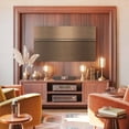 Brown Metal Hole TV Cover for 65 Inch Screen, Stretch Fabric Dustproof ...