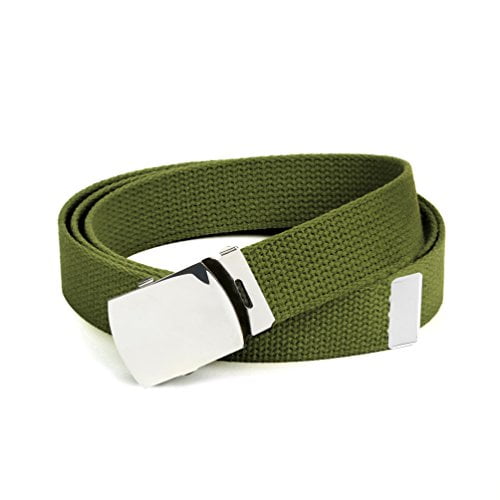 Hold'Em - Hold'Em Military Canvas Webbing Belts for Men's Polished ...