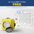 ALORAIR Portable Air Scrubber, 3-Stage Filtration, Negative Air Machine ...