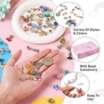 1 Box DIY Europen Bracelet Necklace Making Kit Alloy Beads & Dangle ...