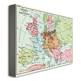 Trademark Art 'Map of Europe After the Peace of Tilsit, 1807' Canvas ...