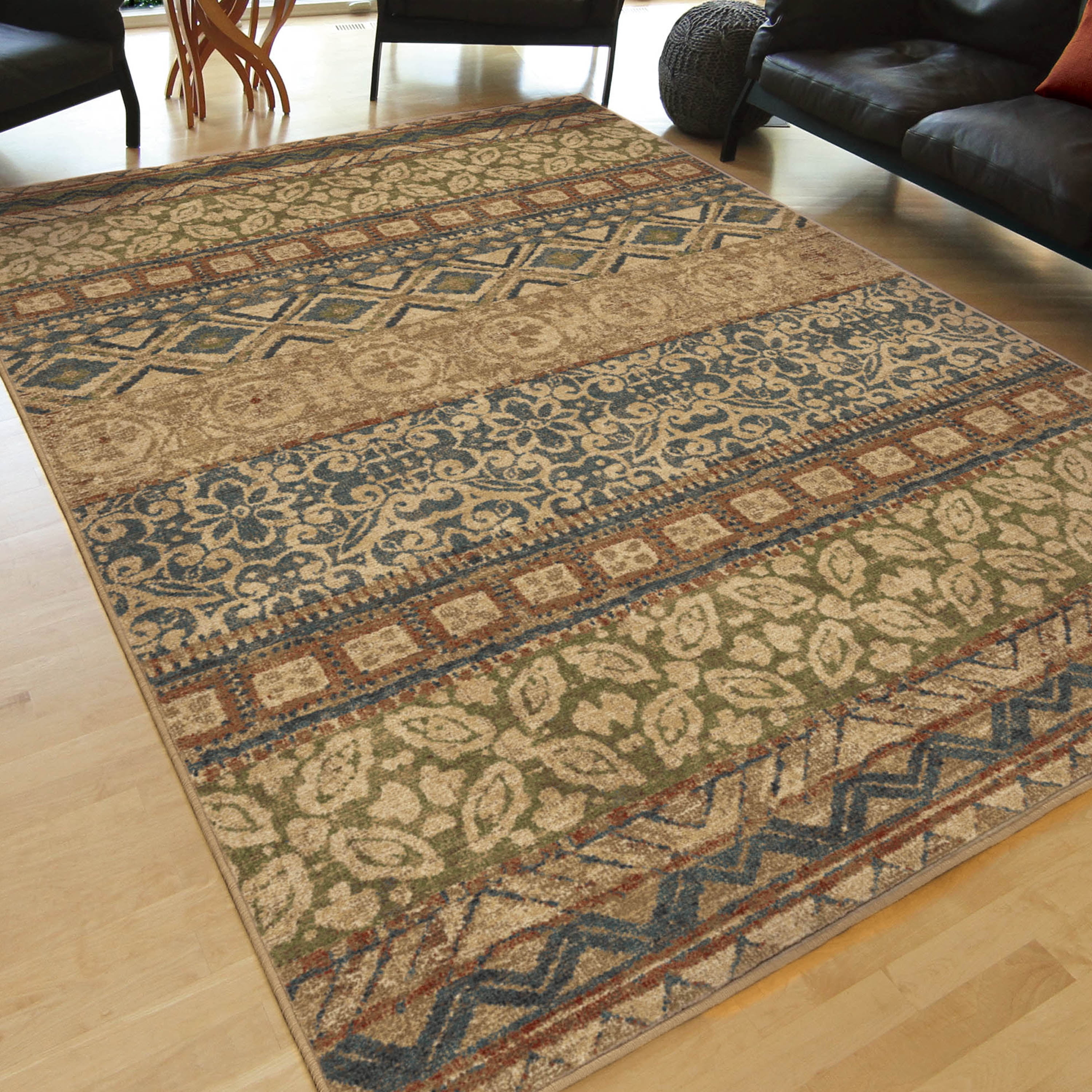 Orian Rugs Voyage Adena Multi Area Rug or Runner - Walmart.com