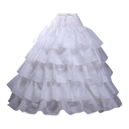 Polyester Bridal Hoop Crinoline Ball Gown Petticoat Wedding Dress for ...