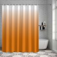 Bathroom Shower Curtain Modern Orange Gradient Art Waterproof Shower ...