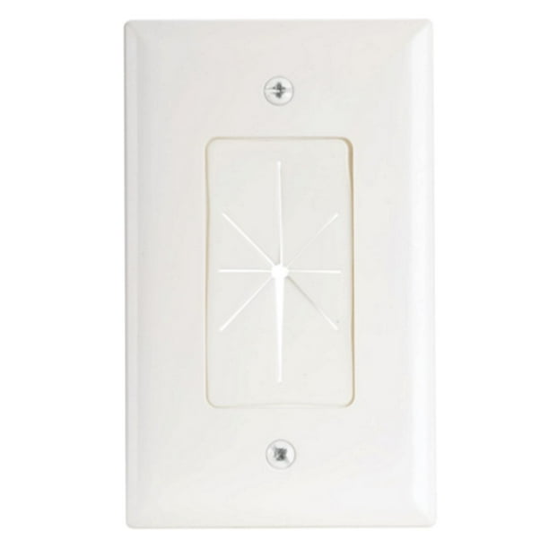 Pass-Through Wall Plate - for Low Voltage Audio Video Cables - Walmart.ca