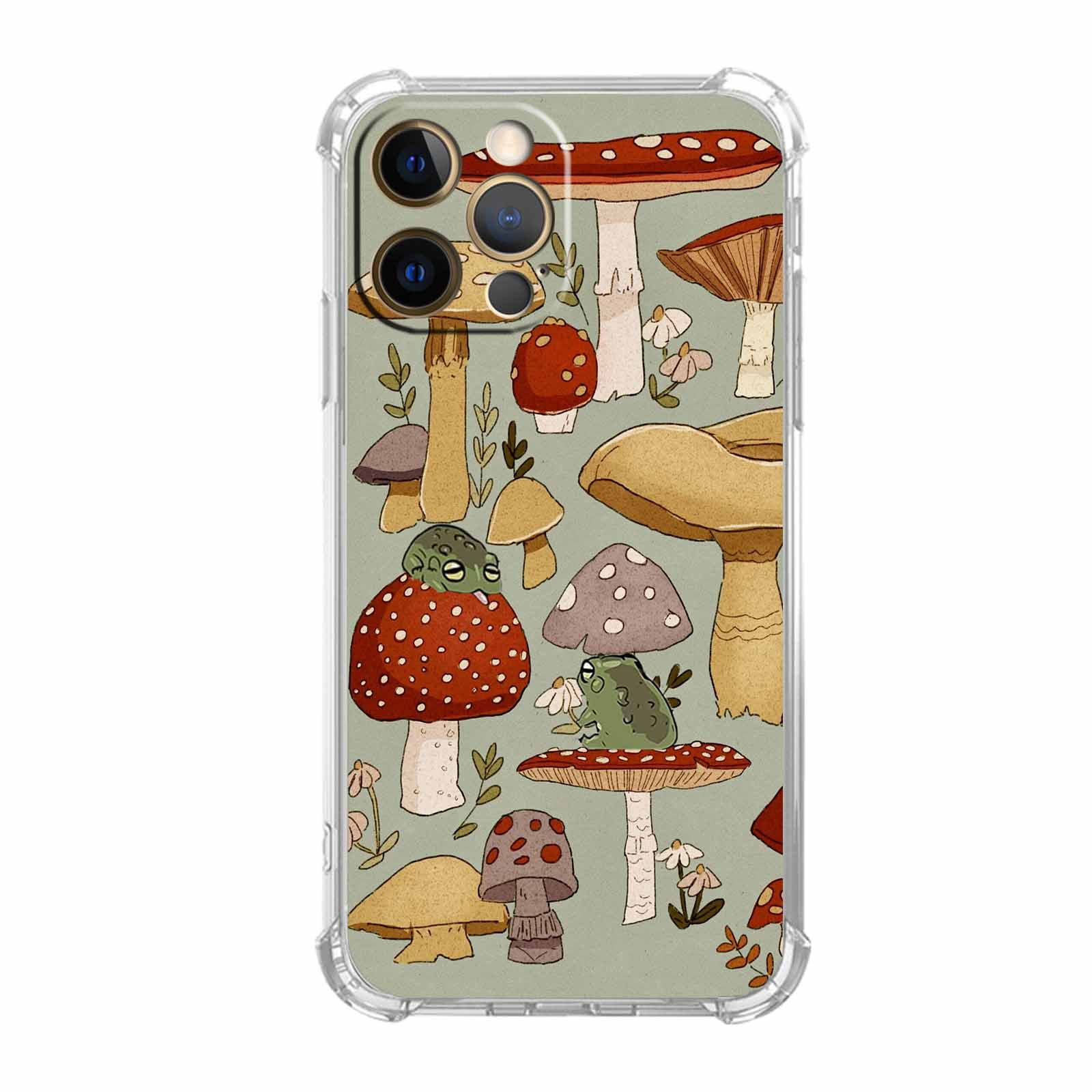 Frog Mushroom Case for iPhone 11 Pro Max,Aesthetic Art Design Pattern ...