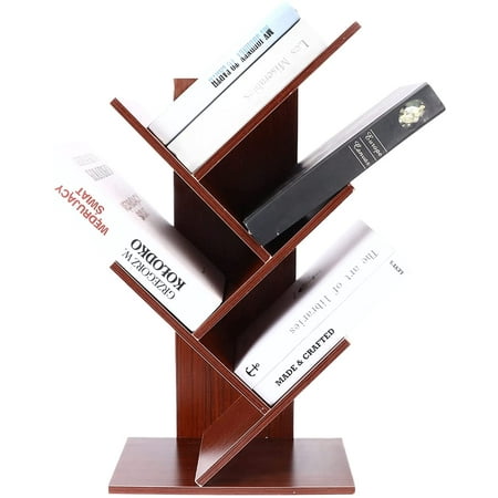 4-Shelf Tree Bookshelf Bookcase Display Desktop Tree Bookshelf Multi ...