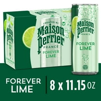 Maison Perrier Forever Lime Sparkling Water, Recyclable, 11.15 fl oz, 24 Pack Cans - Walmart.com