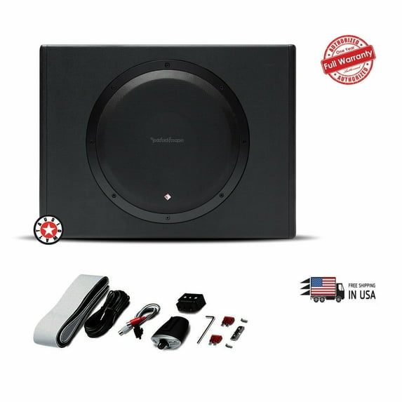 Rockford Fosgate P300-12 300W 12" Single Powered Bass Sub Sealed ...