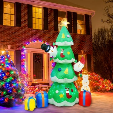 inflatable Christmas Santa on ATV 4 wheeler Airblown - Walmart.com