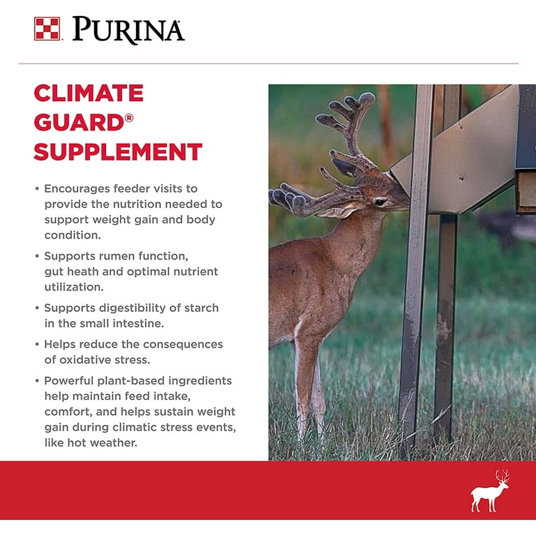 Deer Protein Pellets Purina AntlerMax Water Shield 20 Deer Feed, 50 Lb ...