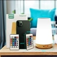 TAIPOW Rechargeable Touch Table Lamp, LED Night Light with 13 Colors ...