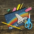 NASA Logo Over Space Shuttle with Rainbow Pencil Pen Organizer Zipper ...