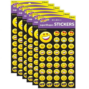 Superspots And Supershapes Sticker Variety Packs, Neon Smiles, Assorted ...