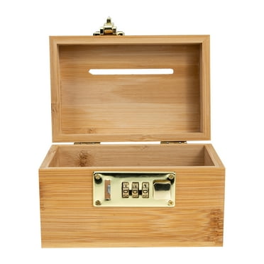 OUNONA Vintage Treasure Storage Box Piggy Bank Organizer Saving Box ...