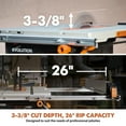 Evolution R10TS Jobsite Table Saw | 10 In. Multi-Material Cutting Blade ...