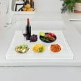Dwellnix Modern Acrylic Serving Tray, Transparent Square Tray with ...