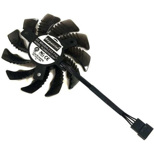 Single PLD08010S12HH Graphics Card Fans GPU Cooler for Gigabyte R9 Fury ...