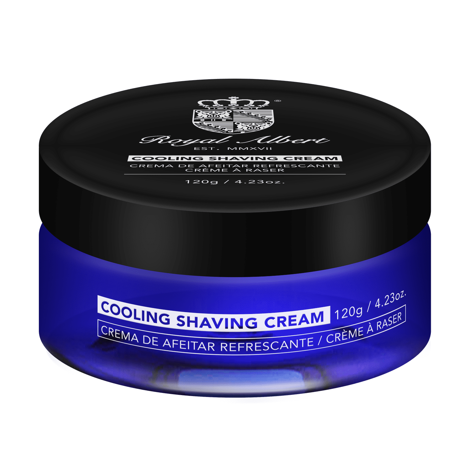Crema de Rasurar Refrescante con Mentol Royal Albert azul 120gr ...