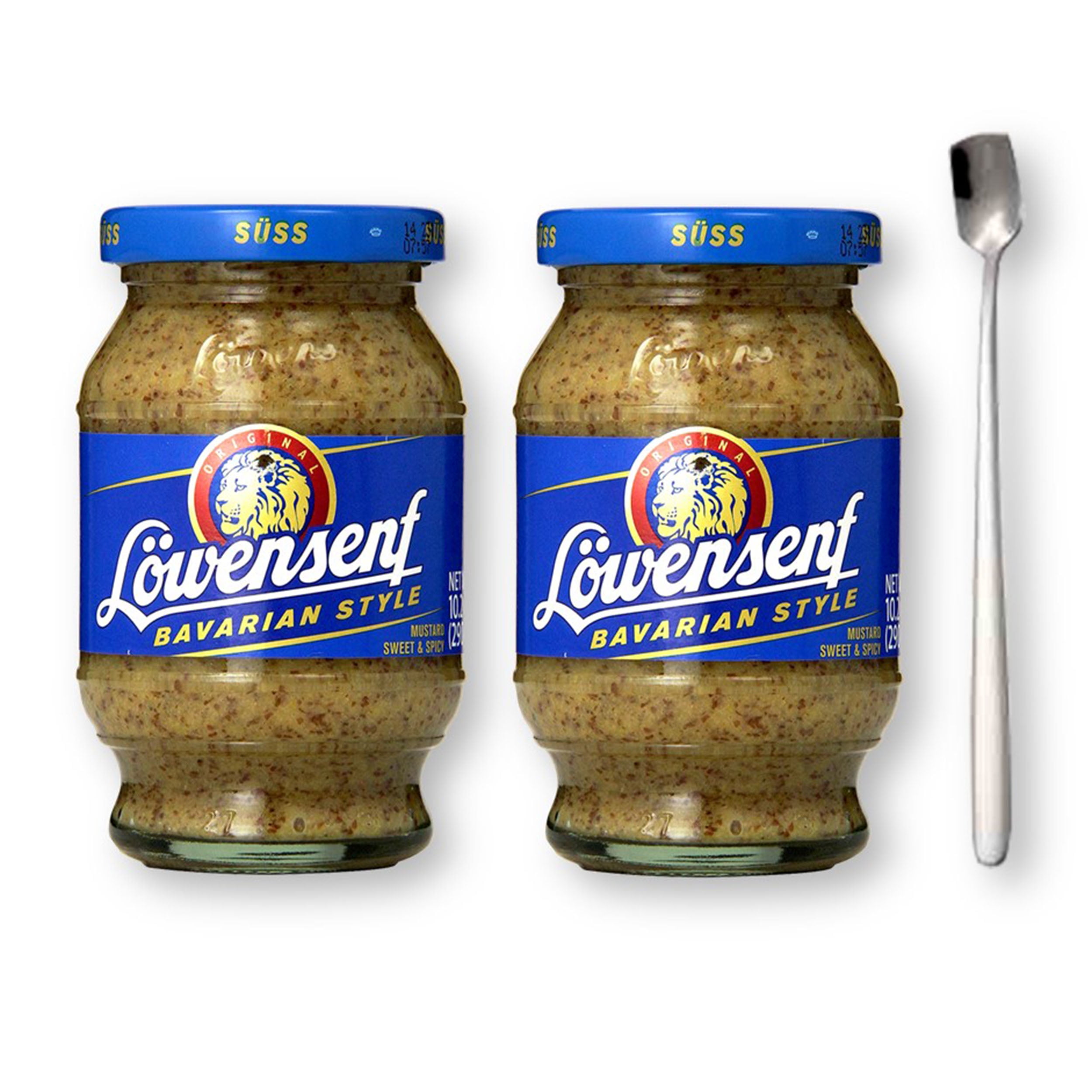 Lowensenf Bavarian Sweet & Spicy Mustard 10.05 oz.(285 g) 2-Pack with ...