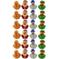 24 Christmas Rubber Duckies - Santa, Gingerbread Man, Snowman, and Elf ...