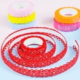 Decorative Lace Ribbon Tape 1.7MX1.5cm Colored Adhesive Fabric Tape For ...