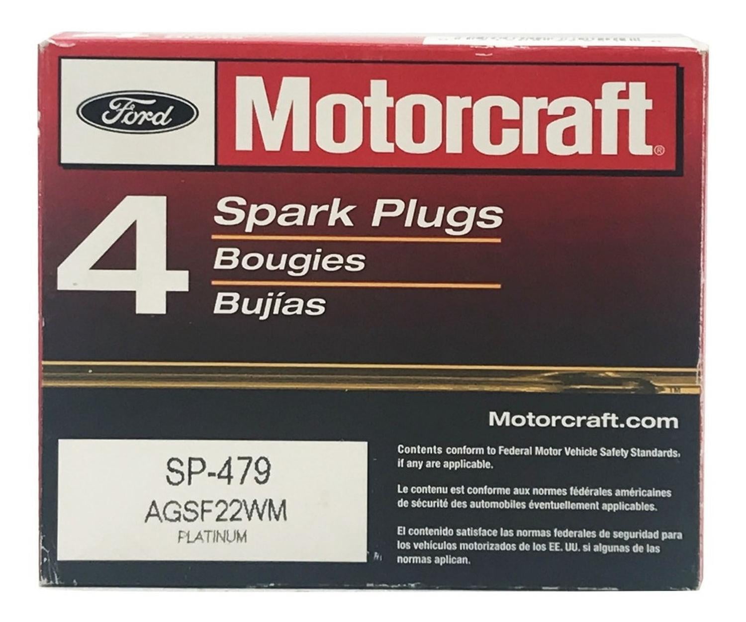Caja Bujía Platino 4 Piezas MOTORCRAFT Platino AGSF22WM | Bodega ...