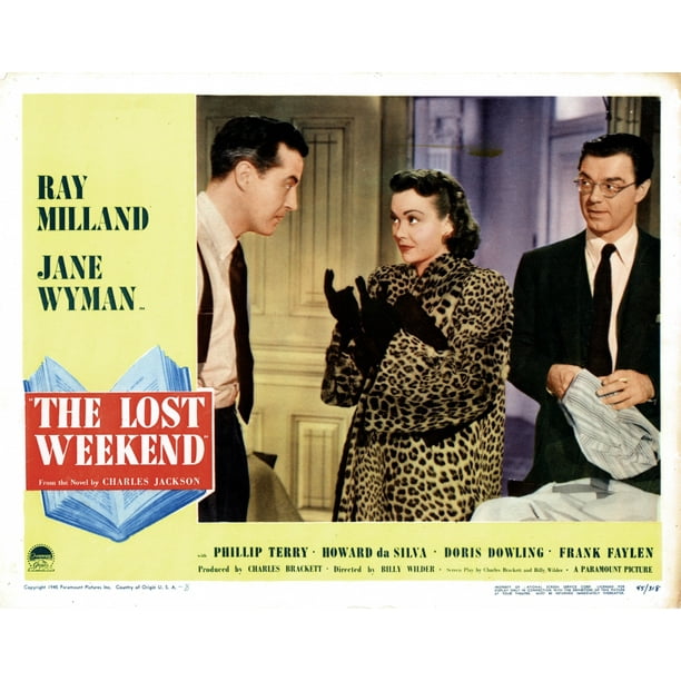 The Lost Weekend From Left Ray Milland Jane Wyman Phillip Terry 1945 ...