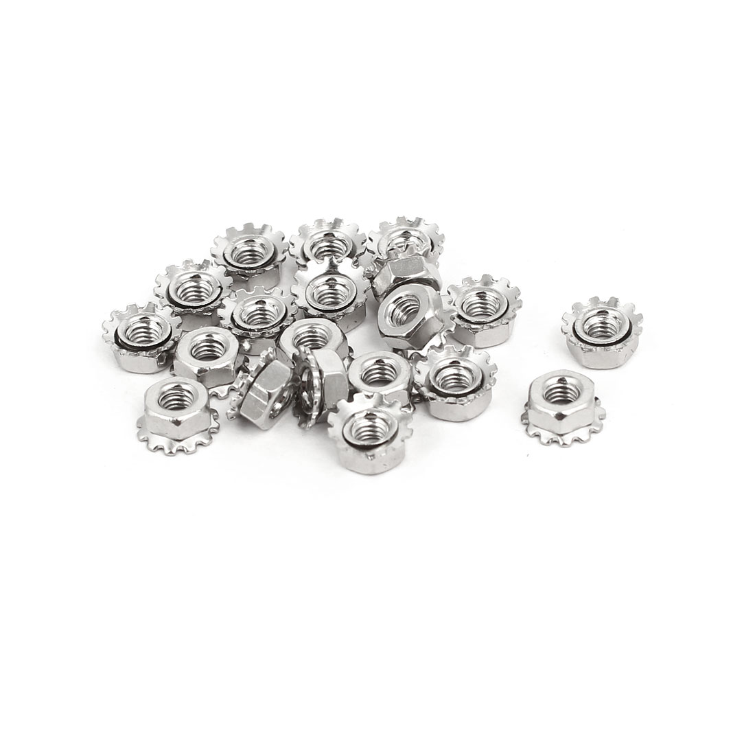 #10-32 Kep Hex Star Lock Nuts Stainless Steel Fine Thread 18-8 304 Qty ...