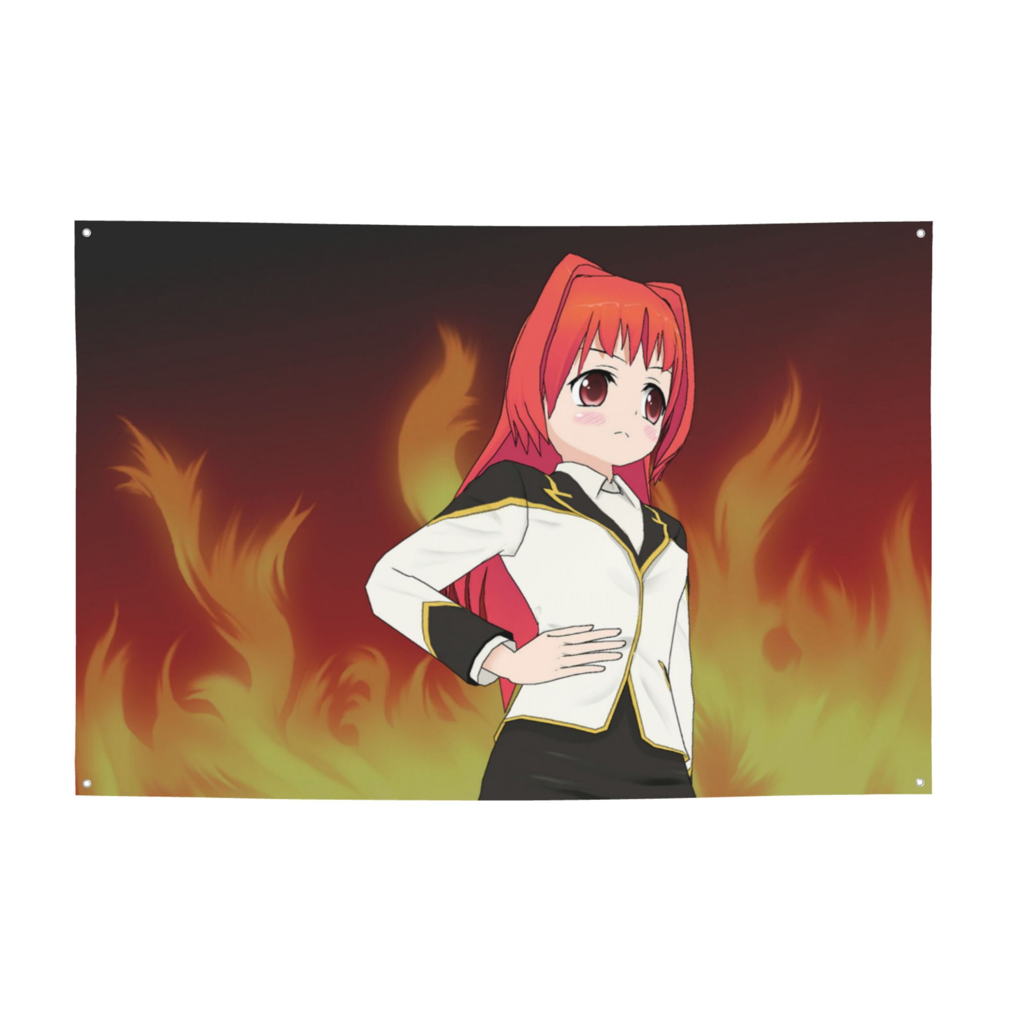 DouZhe Cute Moe Flame Girl Sign Banner, Comic Revenge Woman Hanging ...