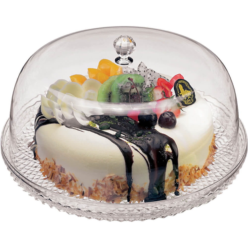 APS Acrylic Cake Tray and Cake Dome, 12.5", Clear, 44947-06 - Walmart ...