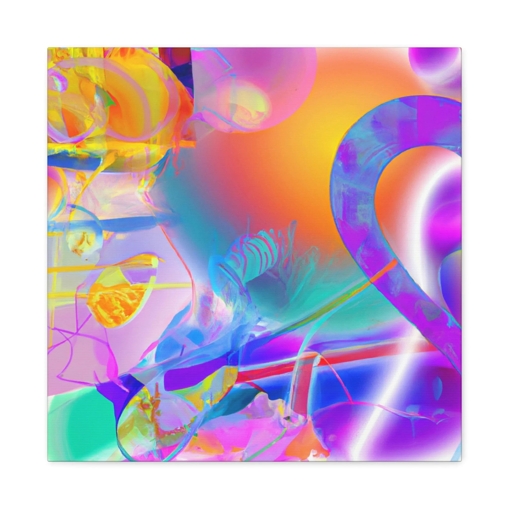 Electric Neon Dreamscape - Canvas - Walmart.com