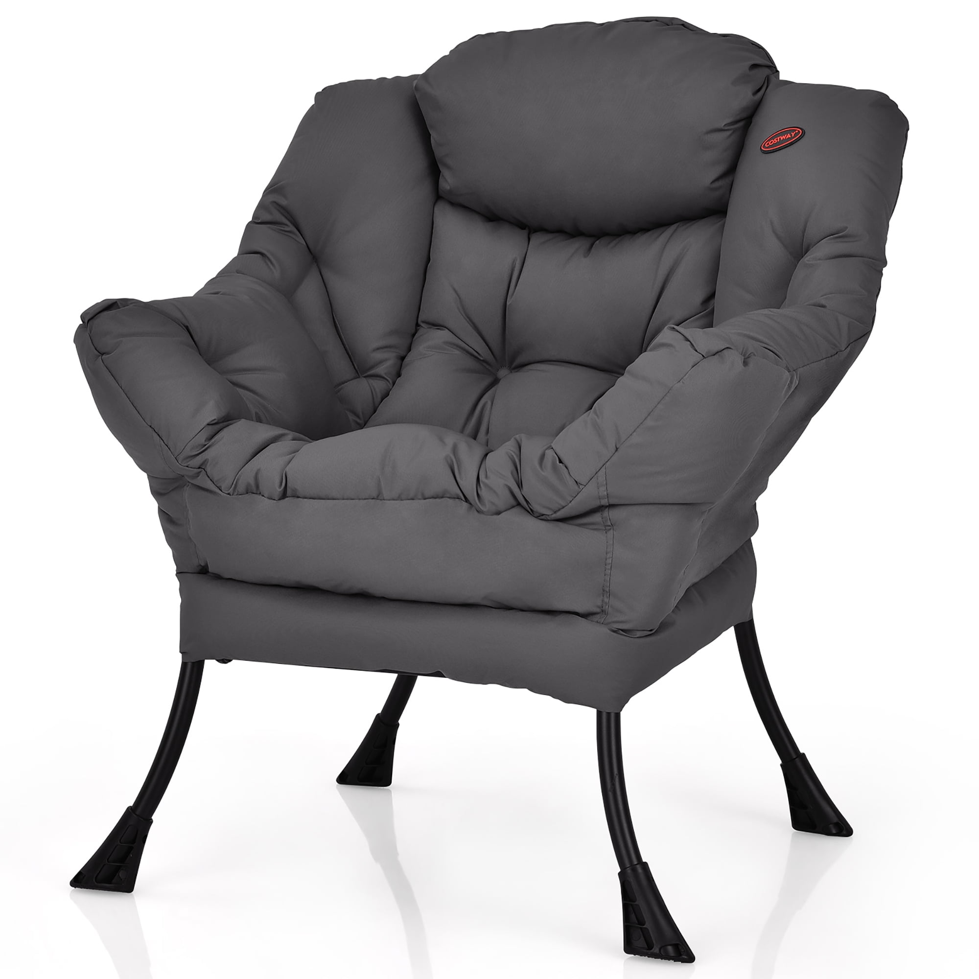 Click here for Costway Modern Polyester Fabric Lazy Chair Single... prices