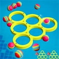 Floating Pool Toss Game Set with Foam Board and Colorful Balls for ...