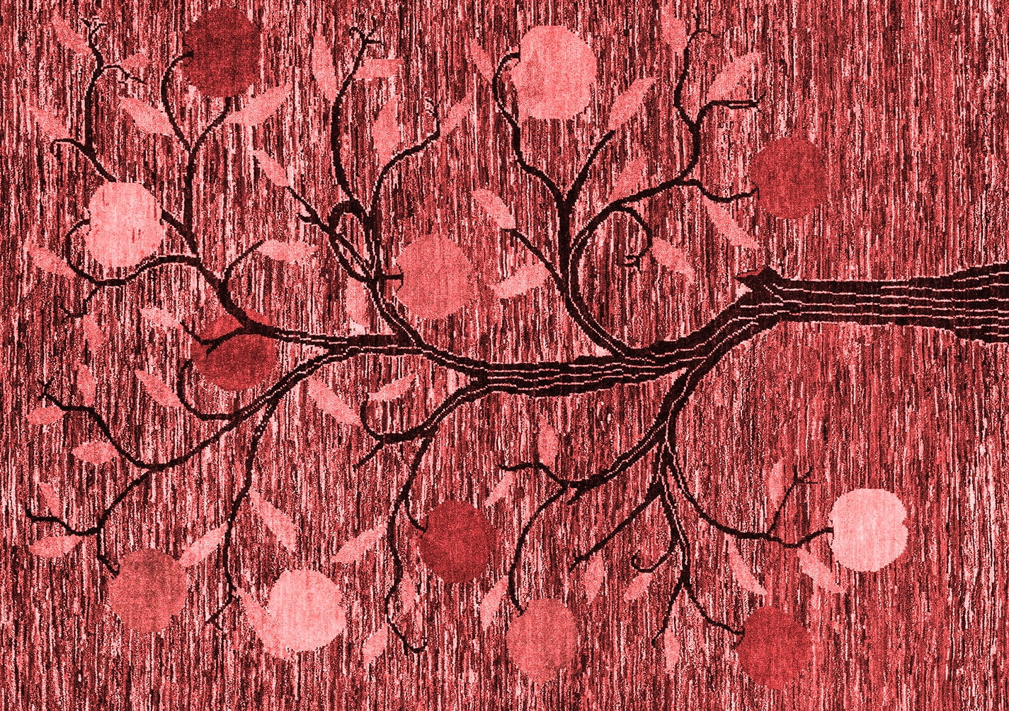 Ahgly Company Machine Washable Indoor Rectangle Abstract Red Modern ...