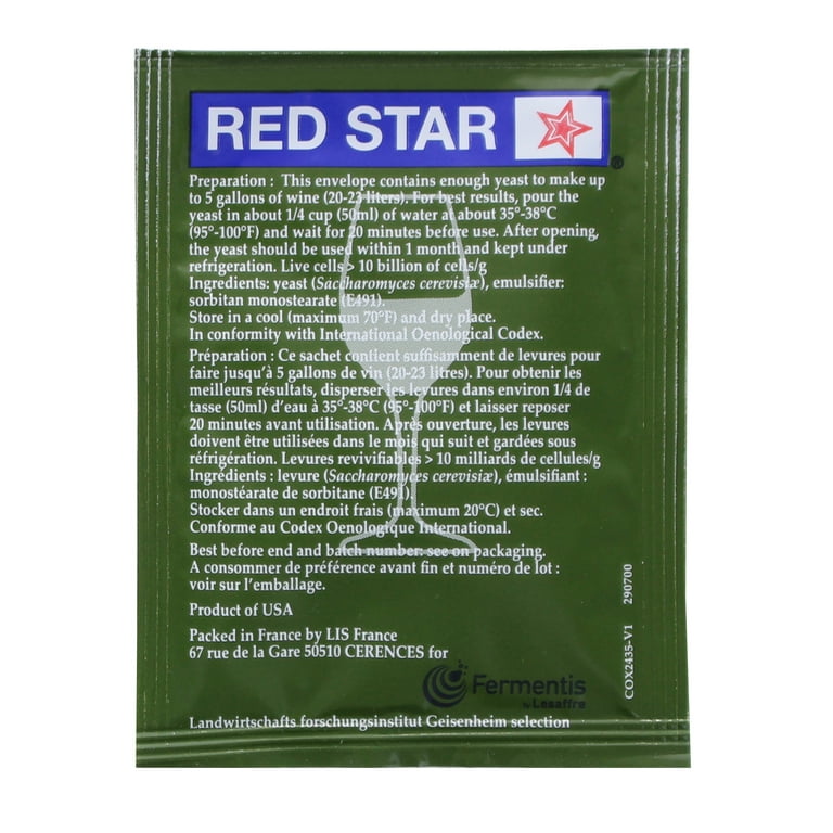 Red Star Wine Yeast Products