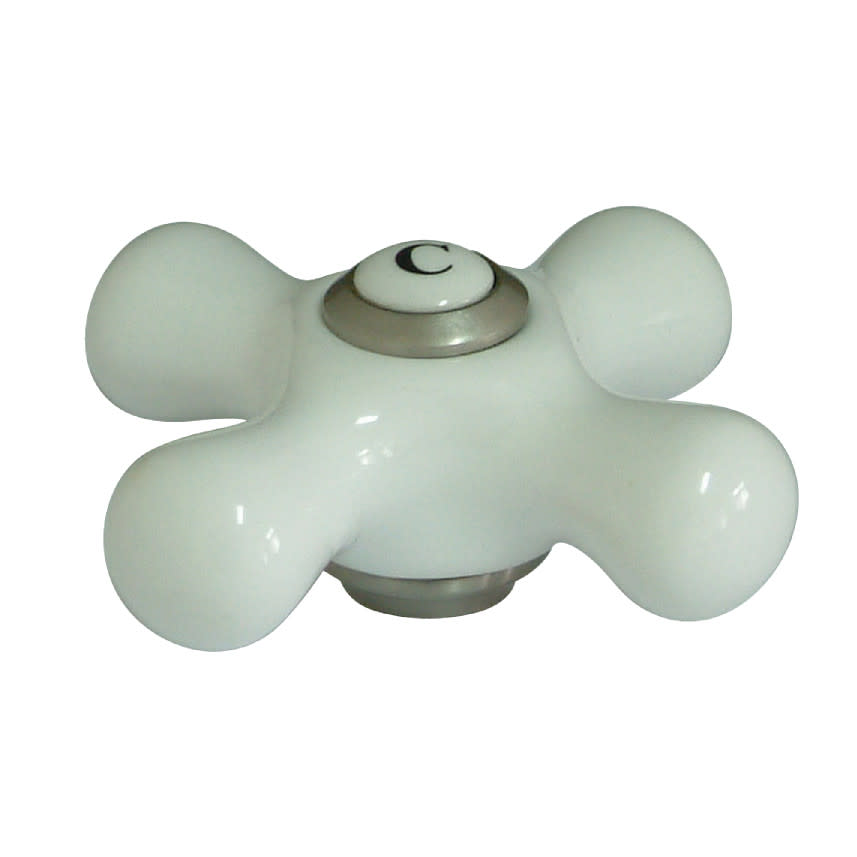 Kingston Brass Ksh116.Pxc Cold Porcelain Cross Handle, 3/8" X 16Pt ...