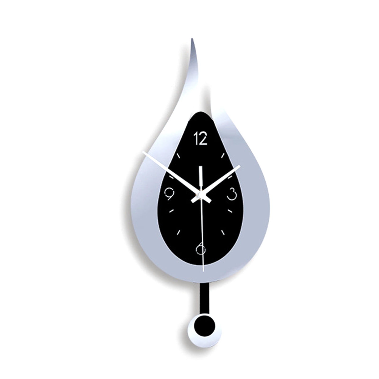 Modern Water Dropping Design Wall Clock Creative Acyrlic Pendulum Clock ...