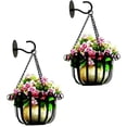 2PCS Wall Mount Ceiling Hooks, Metal Plant Bracket Iron Wall Mount ...