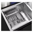 Dish Drying Rack Adjustable Sink Strainer - Stainless Steel Dish Rack ...
